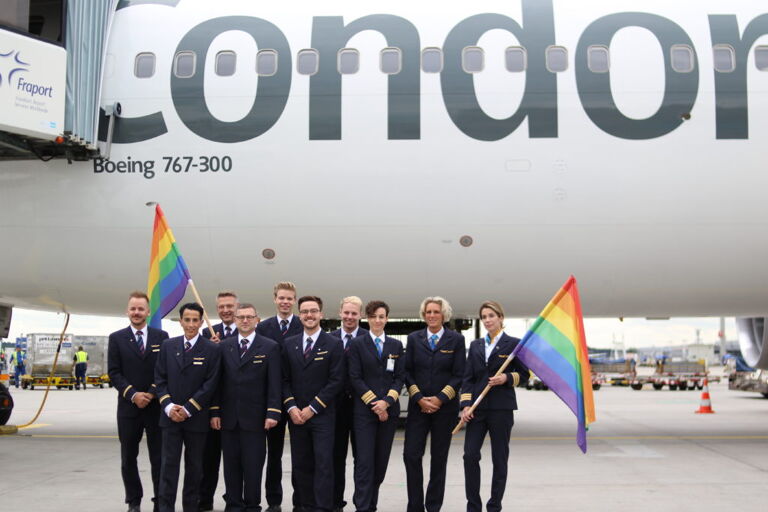 This airline brought its gay flight team to celebrate New Orleans Pride ...