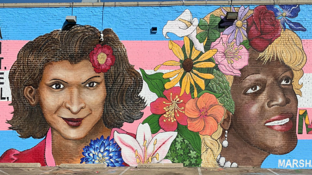 Marsha P. Johnson & Sylvia Rivera memorial mural in Dallas: "My God ...