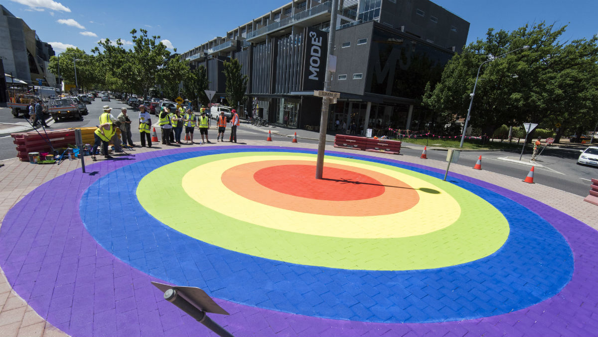 Rainbow crosswalks are such a hit that this town created a massive ...