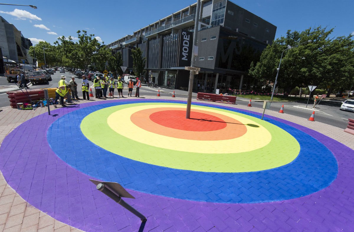 Rainbow crosswalks are such a hit that this town created a massive ...